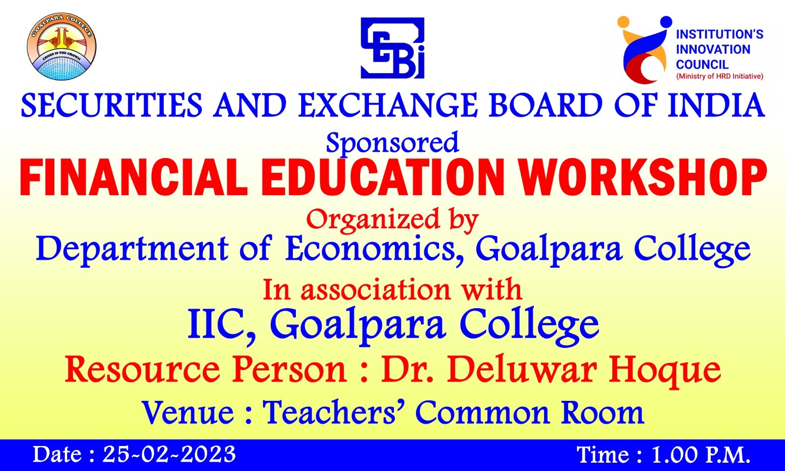Institution’s Innovation Council (IIC) | Goalpara College